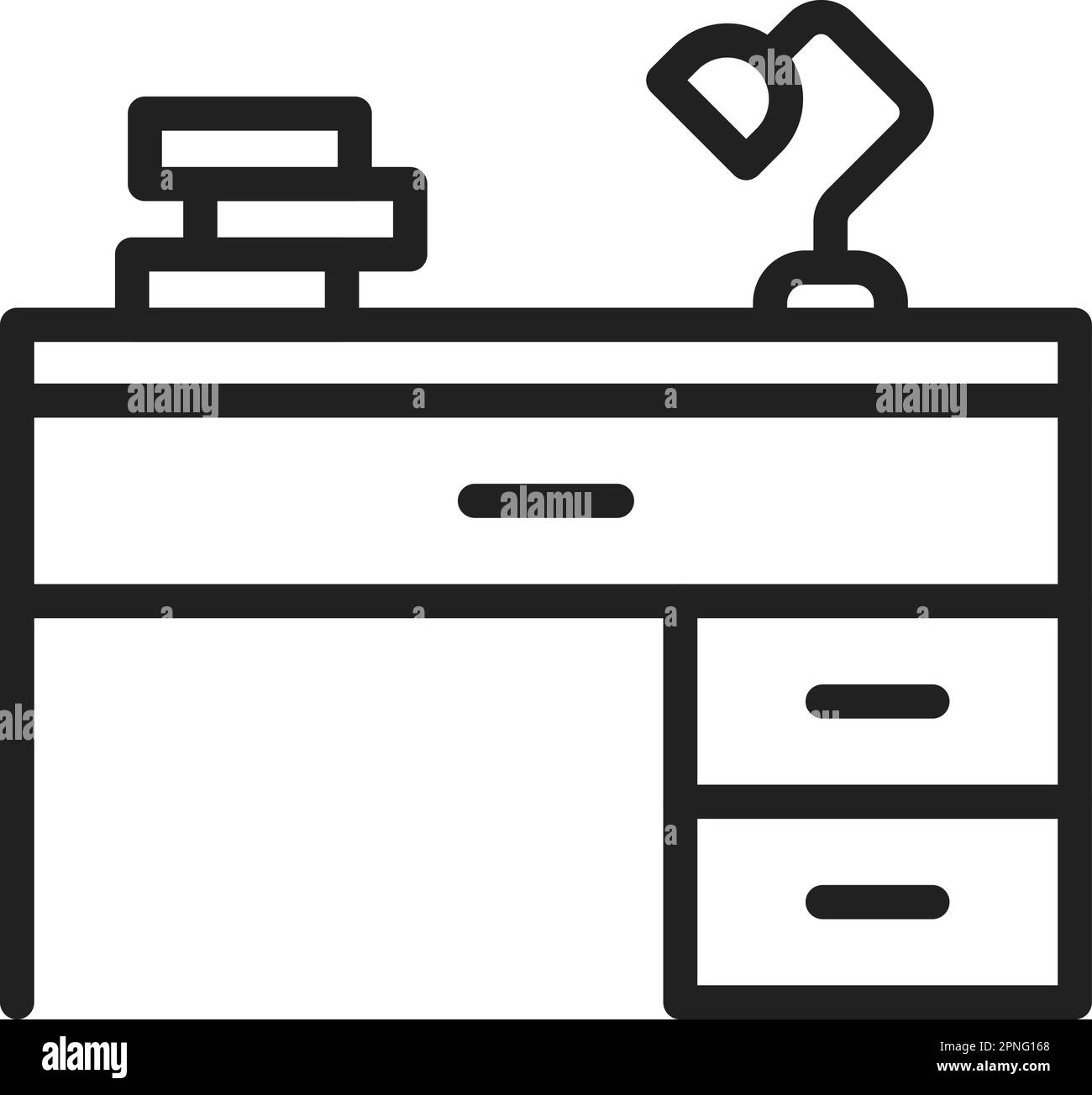 Study Desk icon vector image. Suitable for mobile apps, web apps and print media Stock Vector ...
