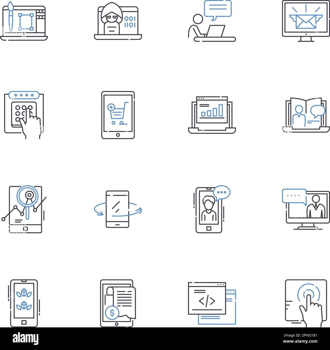 Global nerk line icons collection. Connectivity, Integration ... Global nerk line icons collection. Connectivity, Integration ...