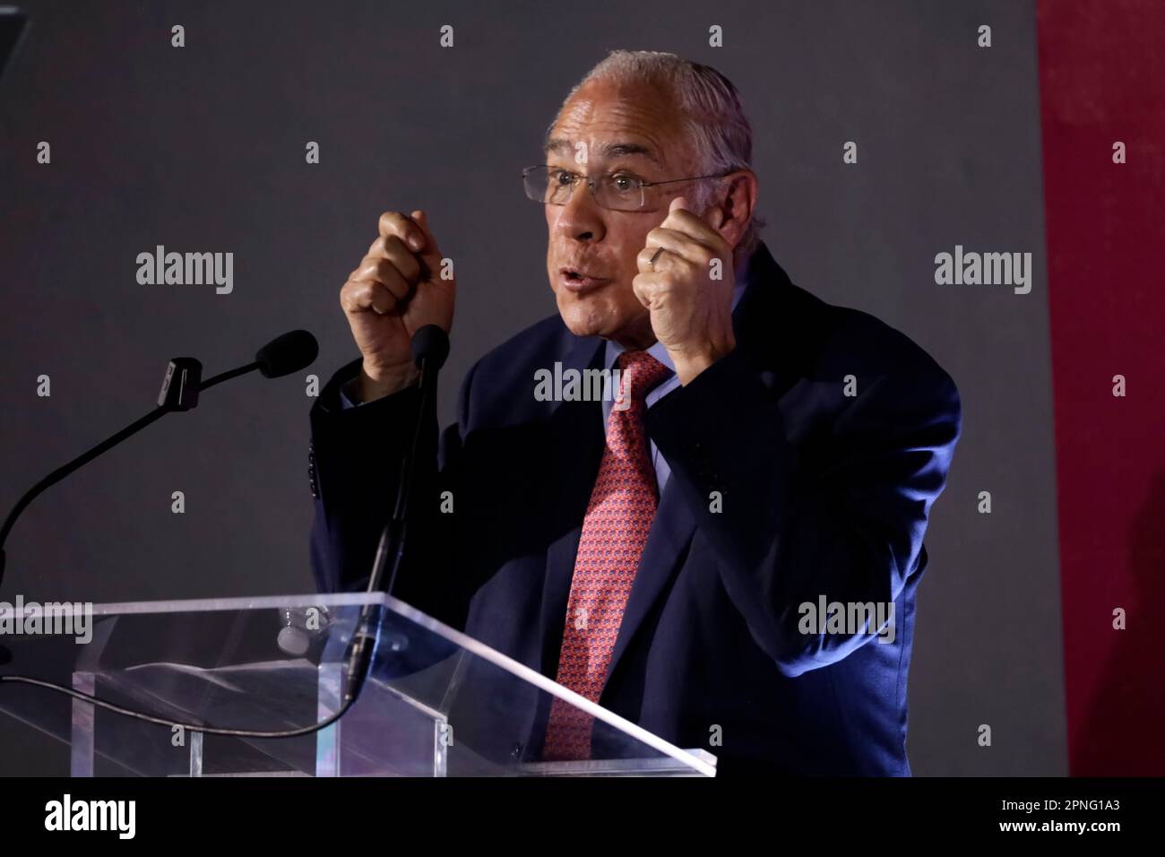 Non Exclusive: April 18, 2023, Mexico City, Mexico: The secretary of ...