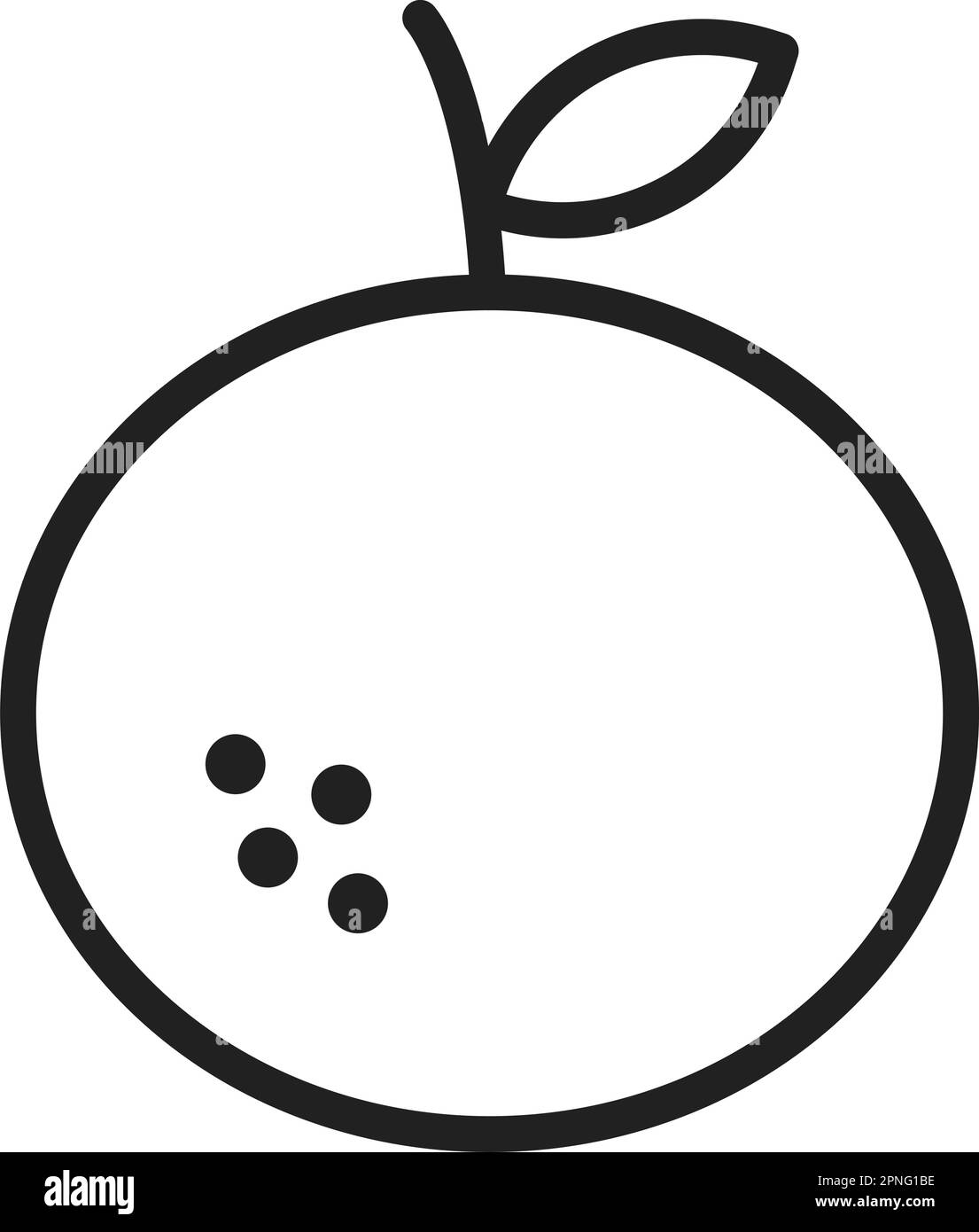 Tangerine icon vector image. Suitable for mobile apps, web apps and ...