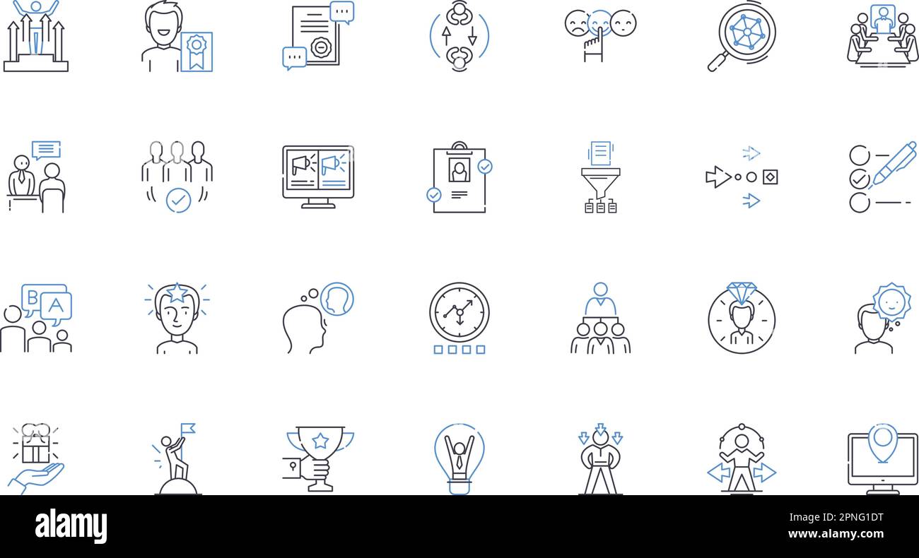 Commercial expansion line icons collection. Growth, Expansion, Diversification, Ventures, Trade ...