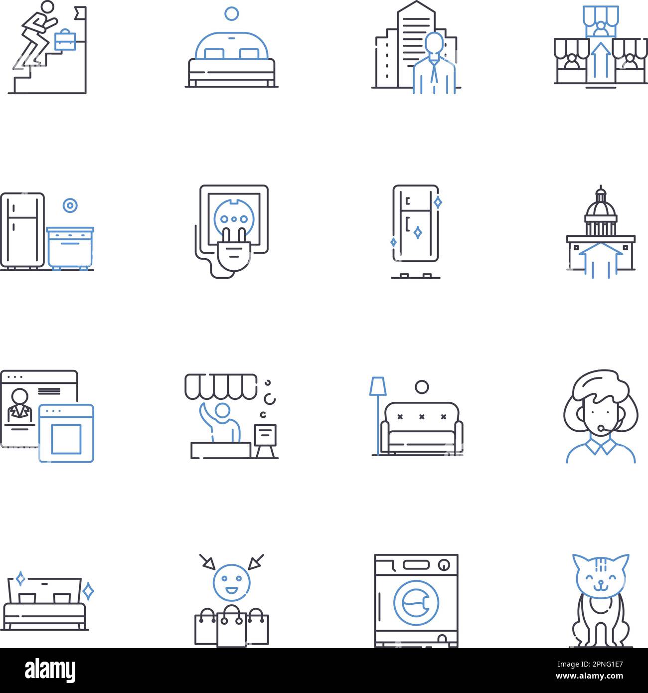 Healthy lifestyle line icons collection. Nutrition, Exercise, Wellness ...