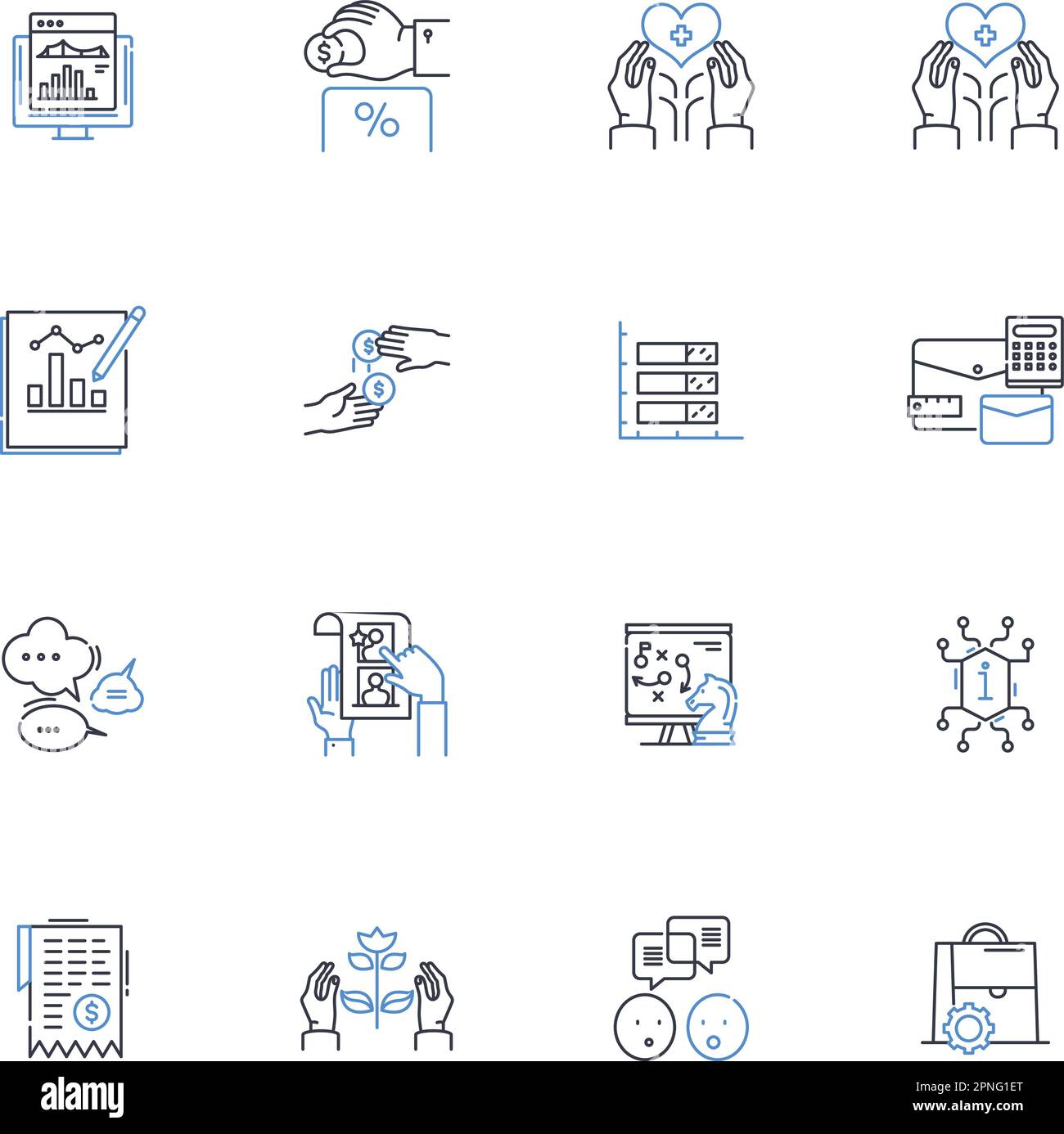 Critique line icons collection. Feedback, Analysis, Appraisal, Review, Opinion, Evaluation ...