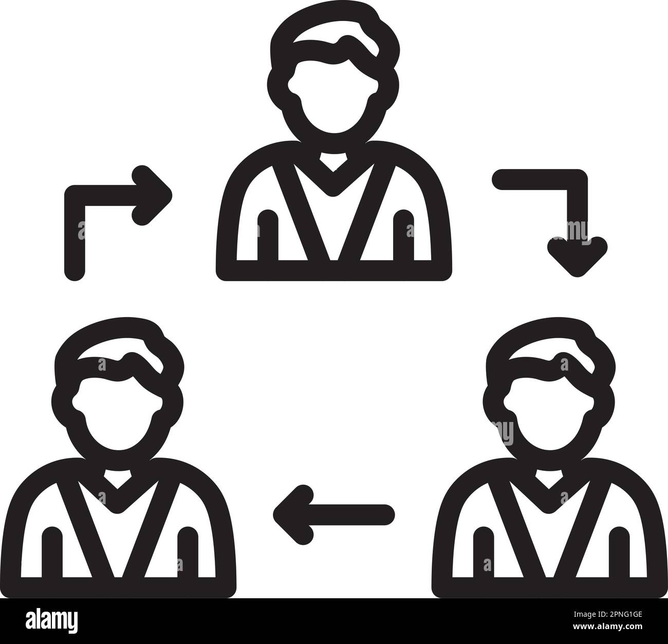 Teamwork icon vector image. Suitable for mobile apps, web apps and print media Stock Vector ...