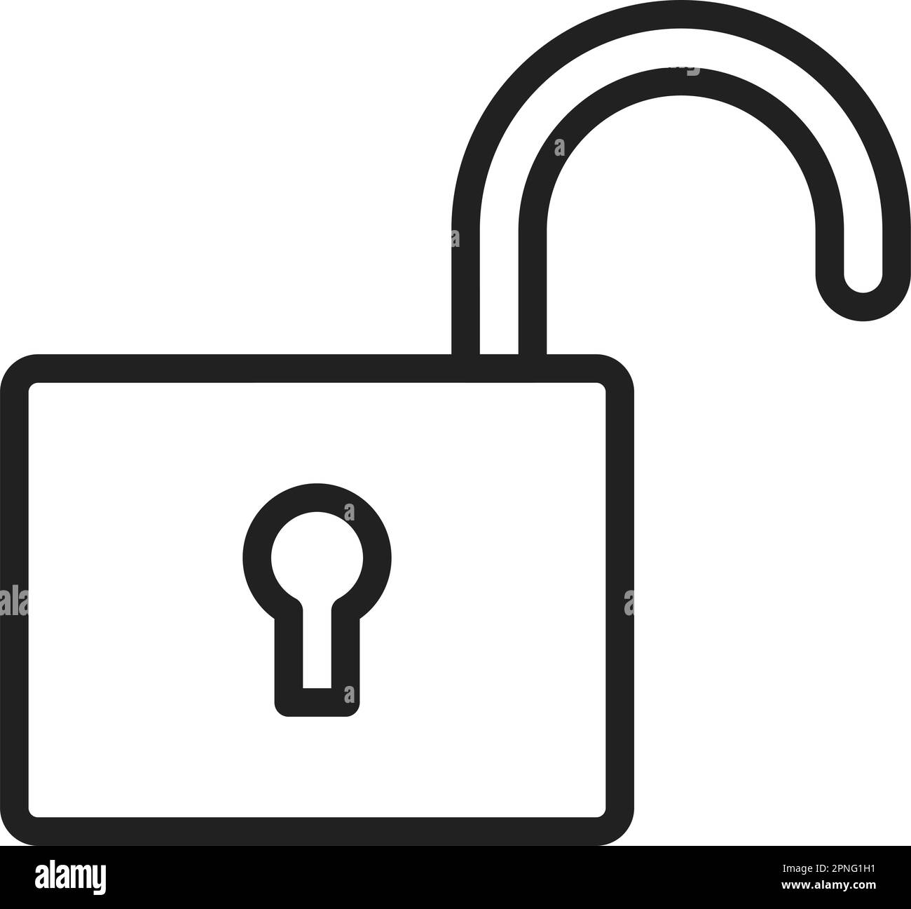 Unlock icon vector image. Suitable for mobile apps, web apps and print ...