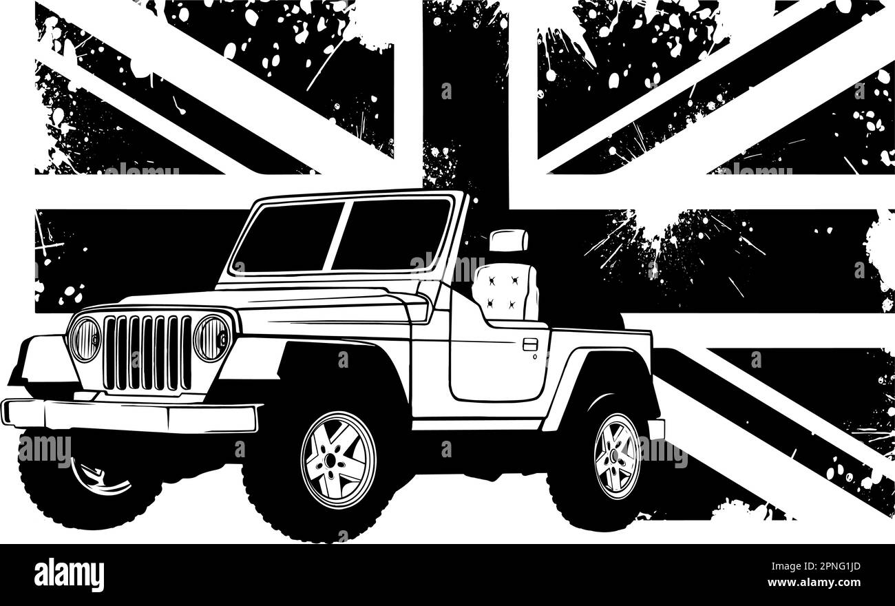 Jeep travel hand drawn outline doodle icon. Summer travel and vacation ...