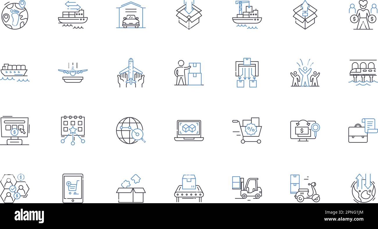 Human resources line icons collection. Recruitment, Selection, Onboarding, Training, Development ...