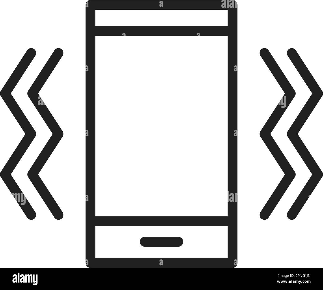 Vibration Mode icon vector image. Suitable for mobile apps, web apps and print media Stock ...