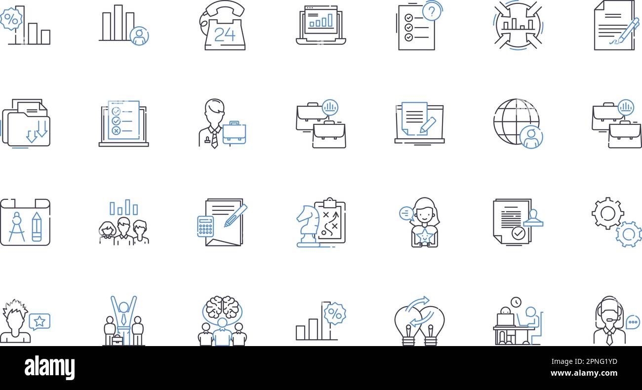 Performance Metrics line icons collection. Efficiency, Productivity ... Performance Metrics line icons collection. Efficiency, Productivity ...
