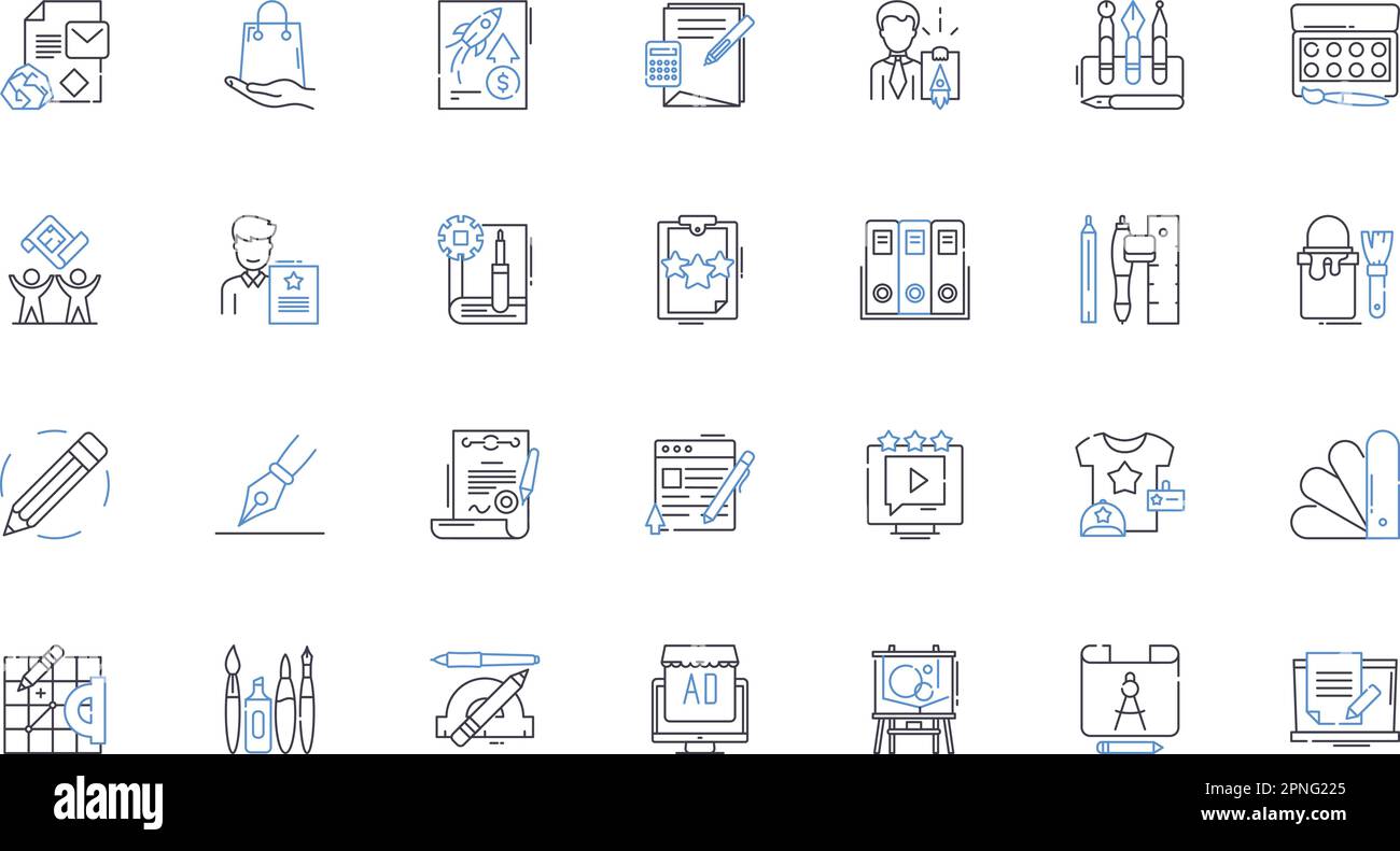 Innovator line icons collection. Pier, Trailblazer, Visionary, Inventor ...