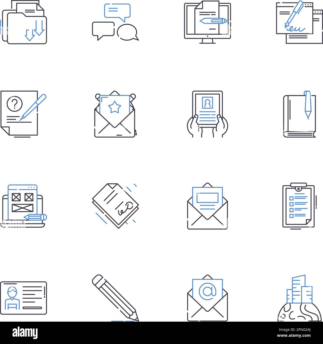 Cloud Nerk Line Icons Collection Virtualization Scalability Integration Automation