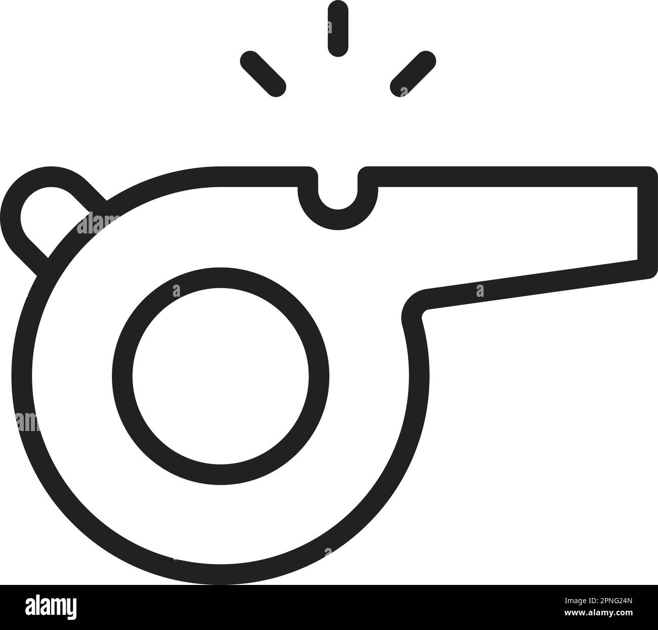 Whistle icon vector image. Suitable for mobile apps, web apps and print ...