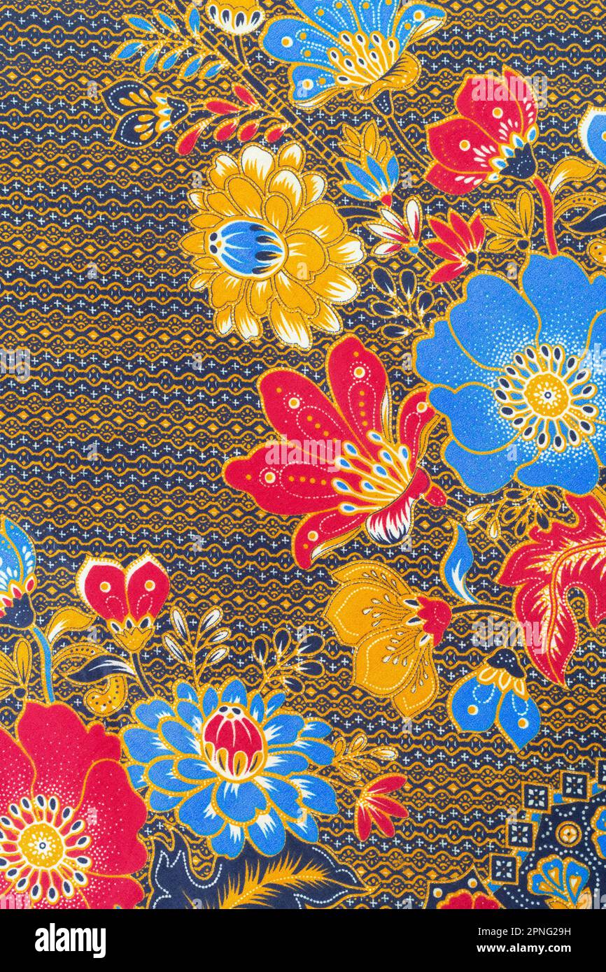 Batik design in Malaysian traditional concept Stock Photo - Alamy