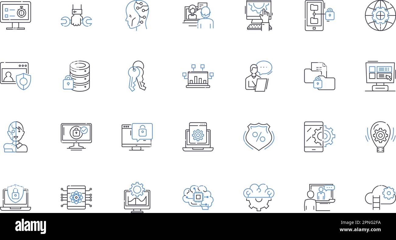 System line icons collection. Integration, Automation, Efficiency ... System line icons collection. Integration, Automation, Efficiency ...