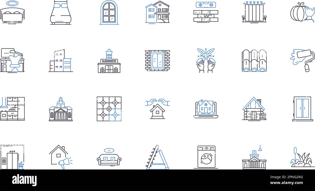 Hospital expansion line icons collection. Growth, Expansion, Upgrade ...