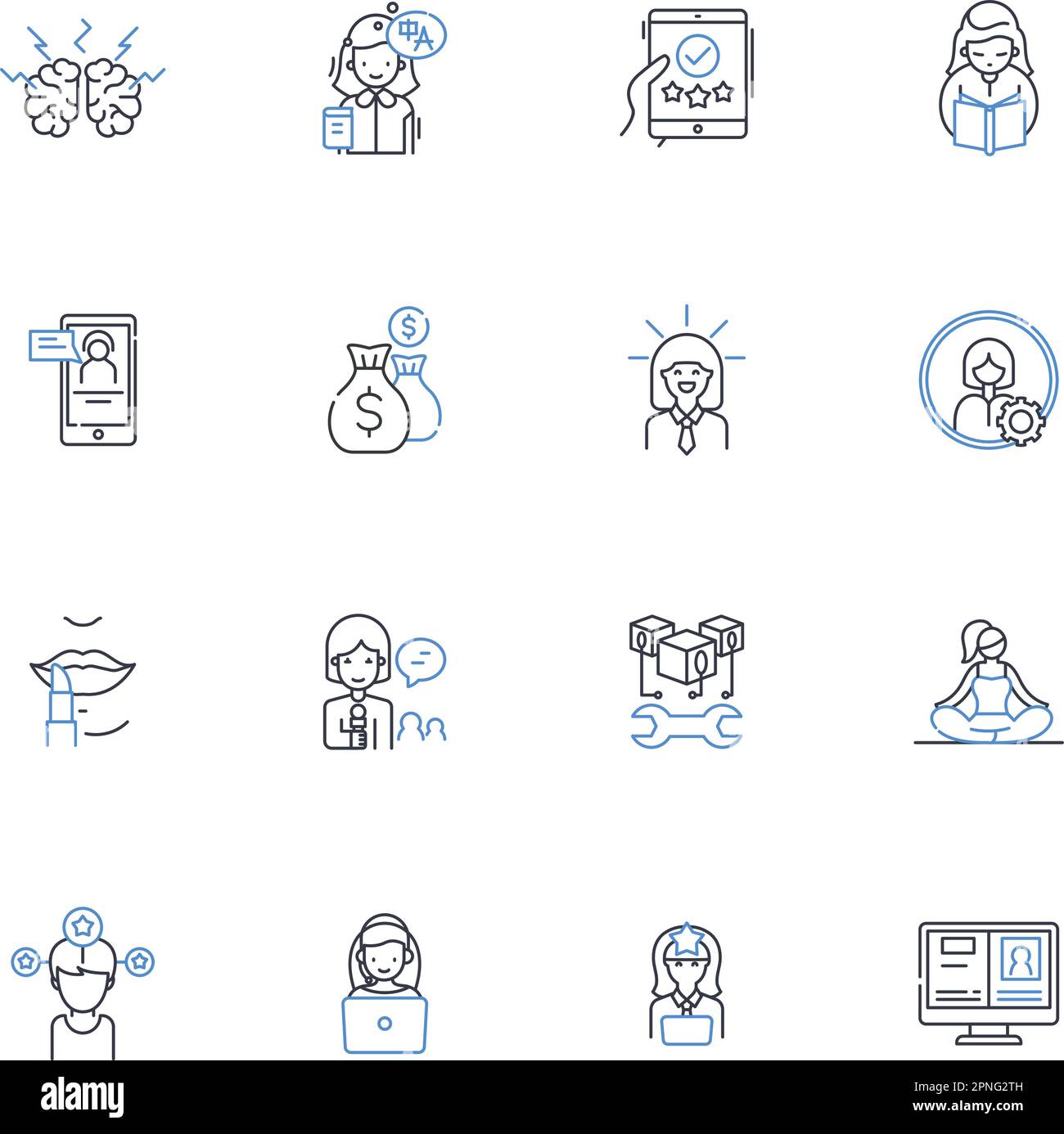 Planner line icons collection. Agenda, Calendar, Organizer, Schedule, Notebook, Diary, Journal ...