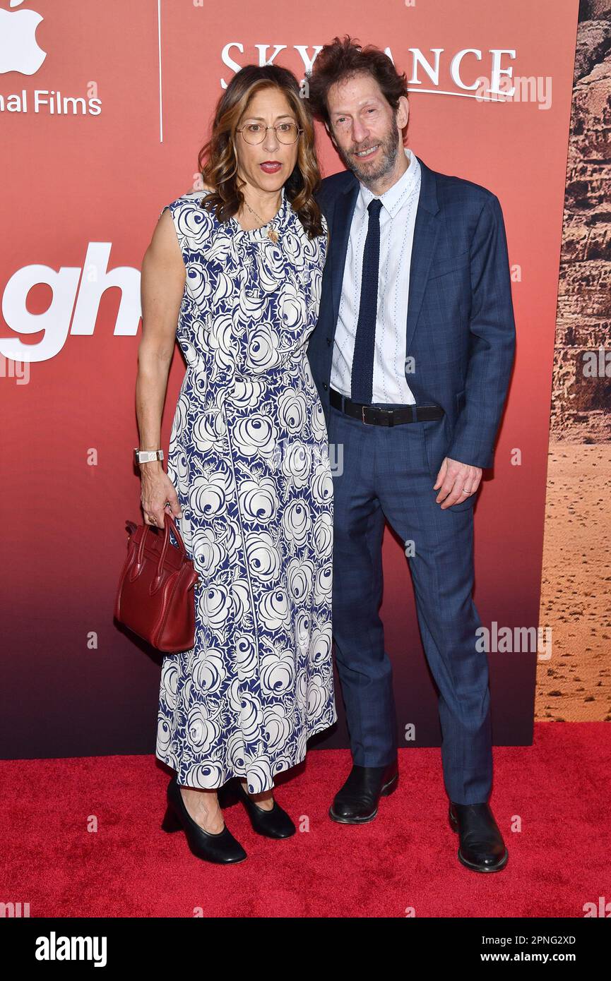 New York, USA. 18th Apr, 2023. (L-R) Lisa Benavides and Tim Blake ...