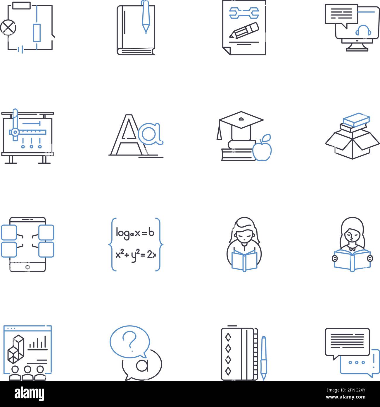 Experimentation Investigation Line Icons Collection Hypothesis Variables Analysis Procedure
