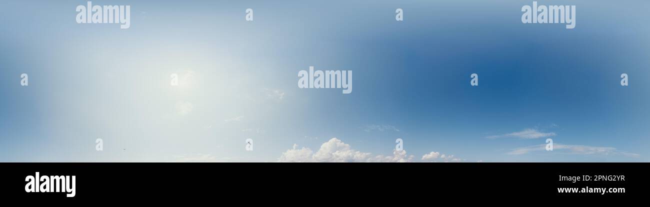 Clear blue sky panorama without clouds. Hdr seamless spherical ...