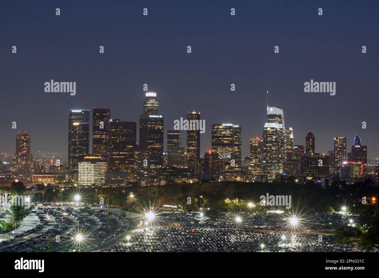 The downtown skyline, Tuesday, April 18, 2023, in Los Angeles Stock ...