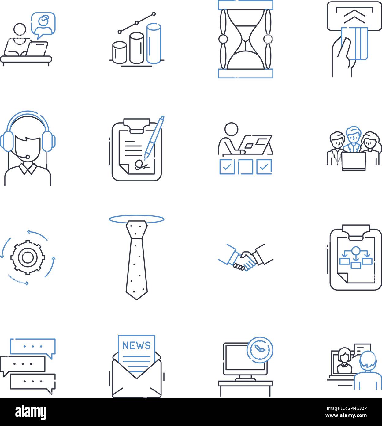 Enterprise estate line icons collection. Property, Investment, Real ...