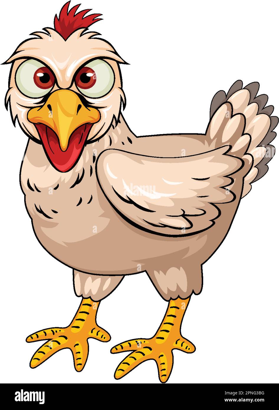 A Chicken Cartoon Character illustration Stock Vector Image & Art - Alamy