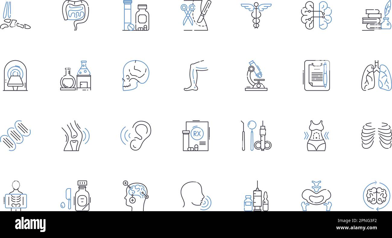 Holistic health line icons collection. Wellness, Mindfulness ...