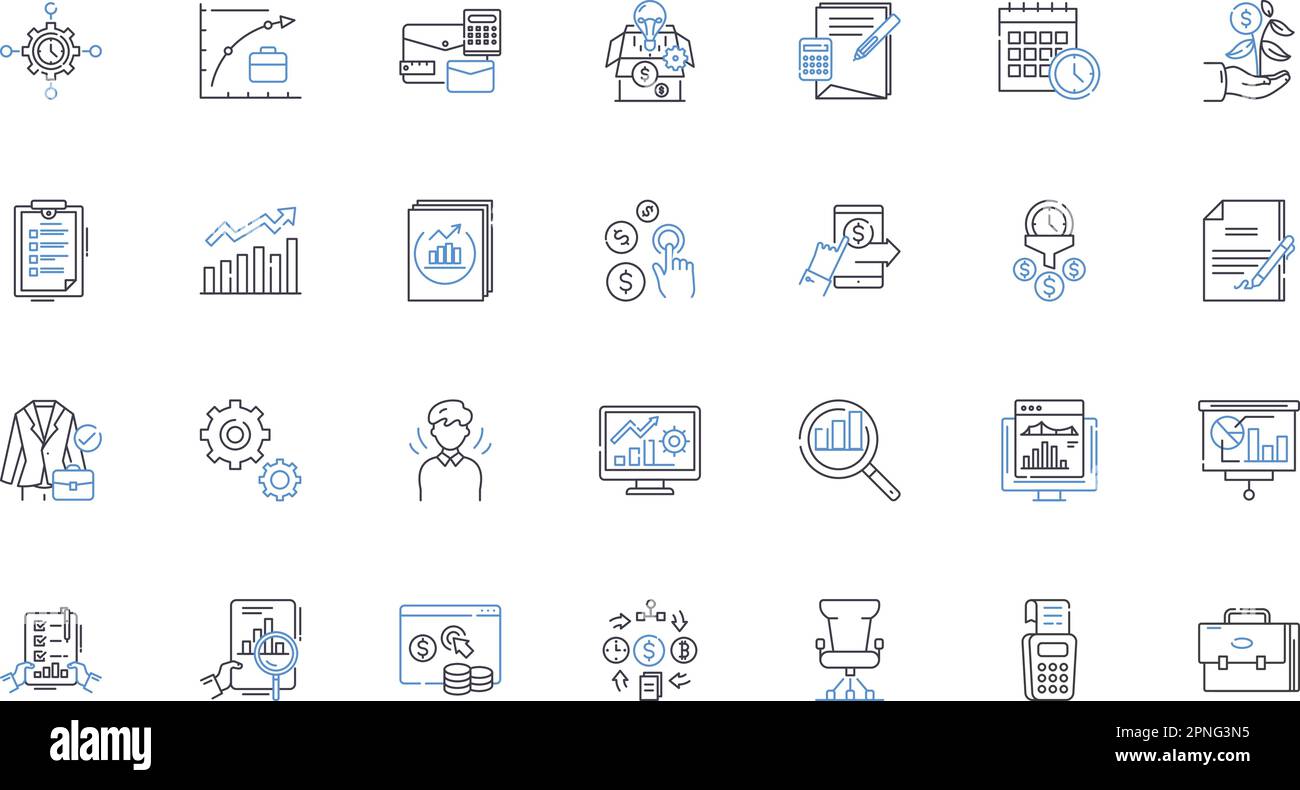 Dynamic Leadership line icons collection. Visionary, Innovative ...