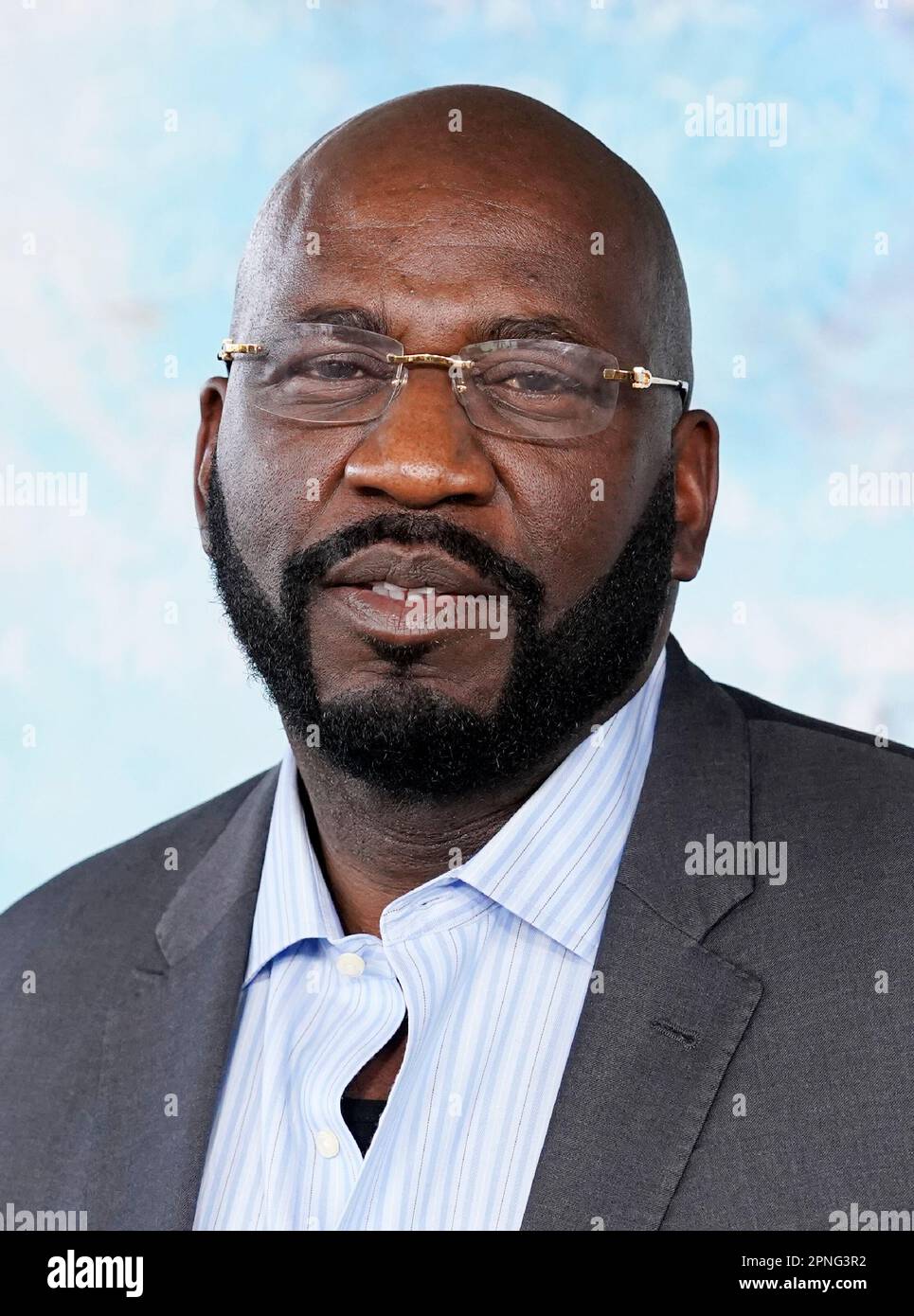 Michael "Harry-O" Harris, the co-founder of Death Row Records, poses at ...