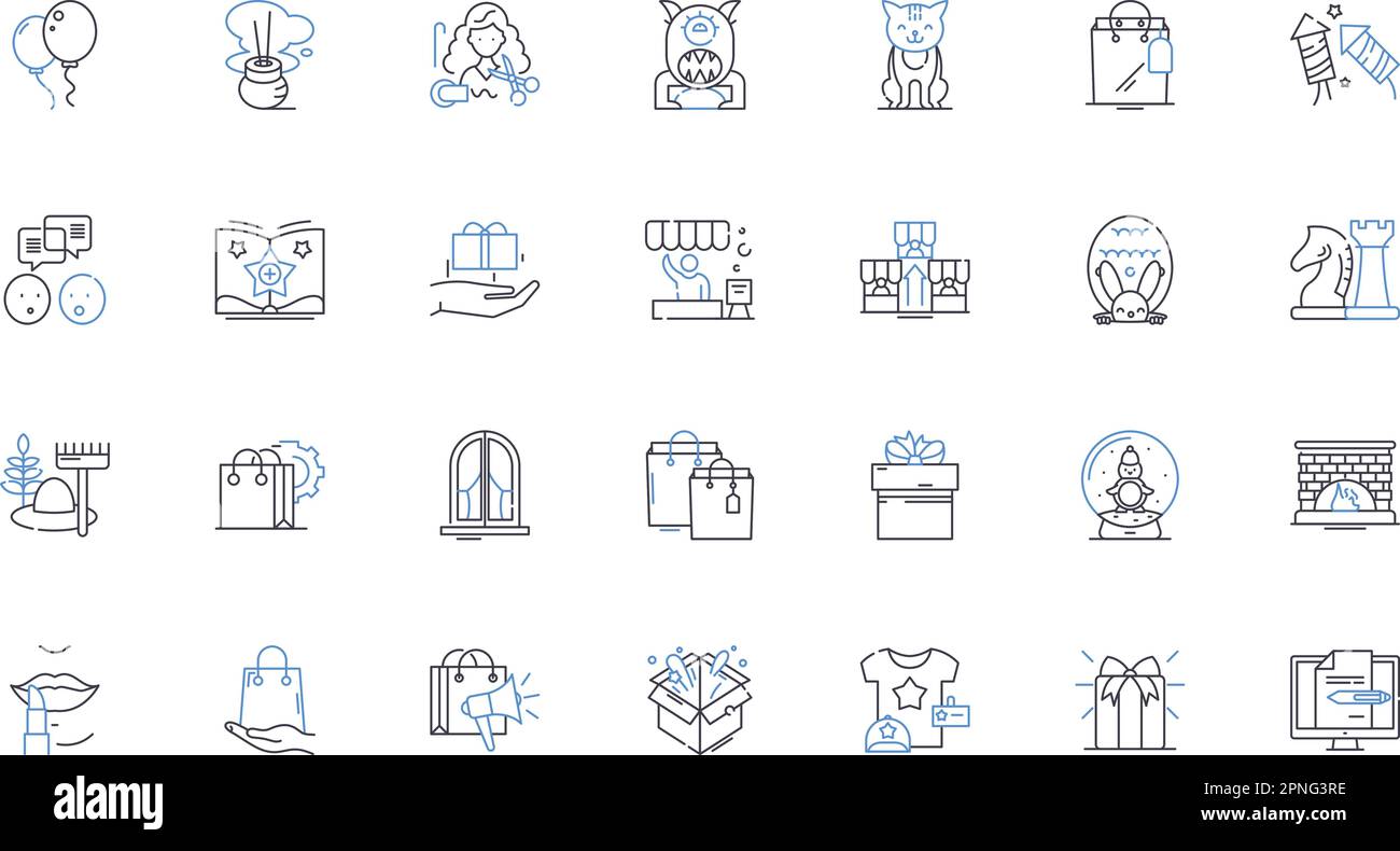 Creative pursuit line icons collection. Innovation, Imagination ...
