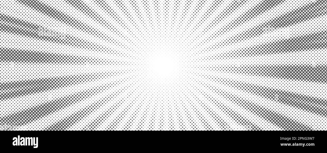Sun Rays Halftone Background White And Grey Radial Abstract Comic