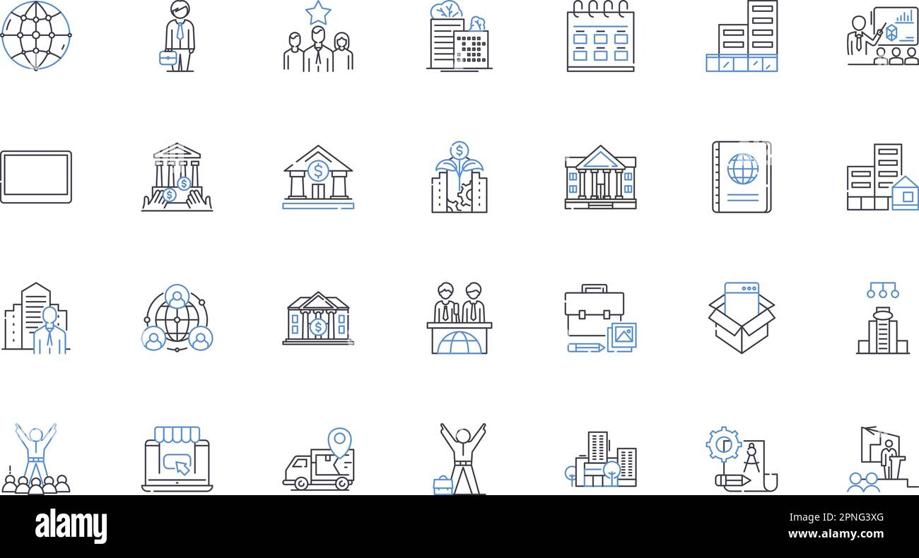 Information management line icons collection. Organization, Retrieval ... Information management line icons collection. Organization, Retrieval ...