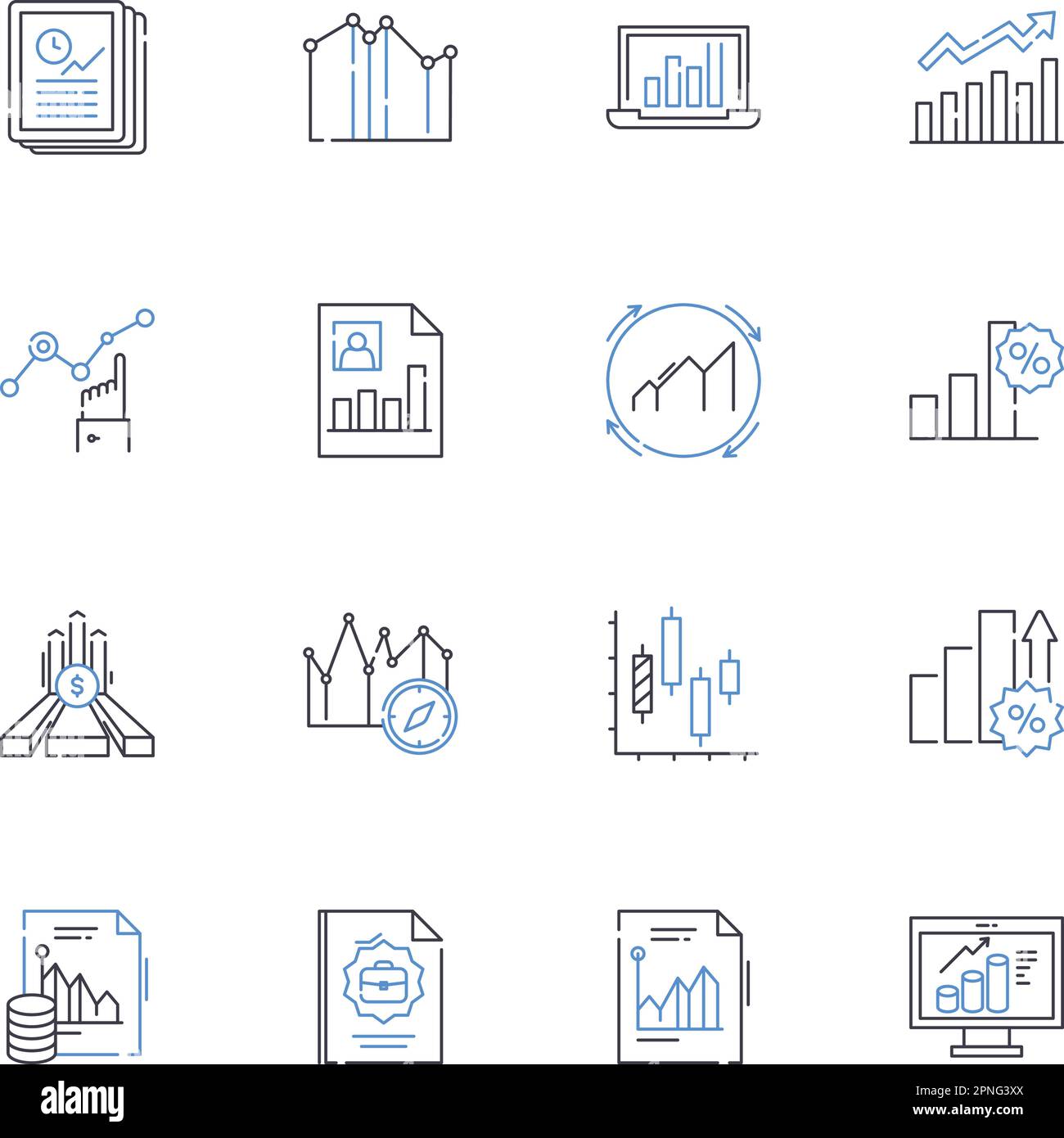 Hypothesis Testing line icons collection. Significance, Null ... Hypothesis Testing line icons collection. Significance, Null ...