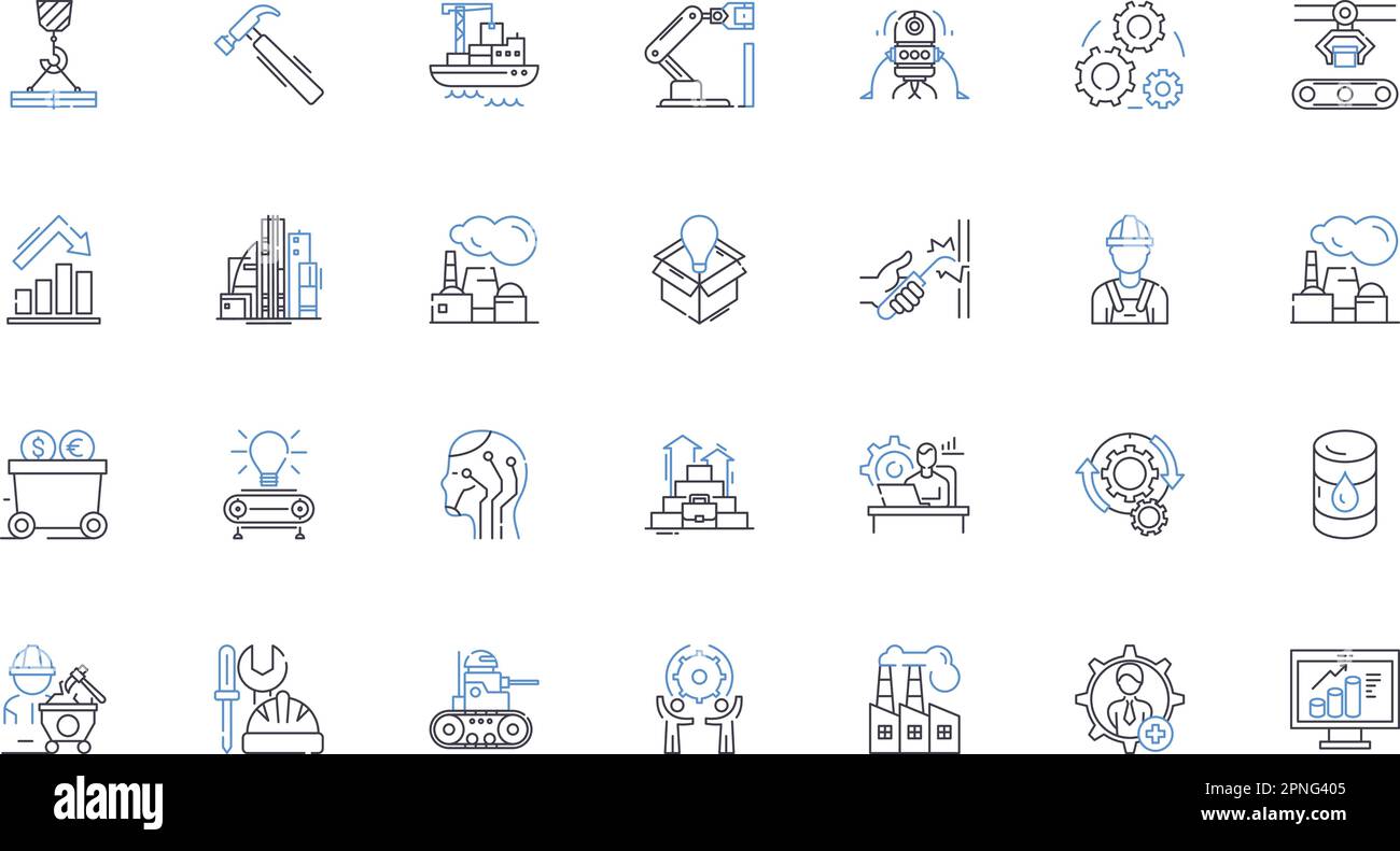 Entrepreneurial line icons collection. Innovation, Risk-taking, Vision ...