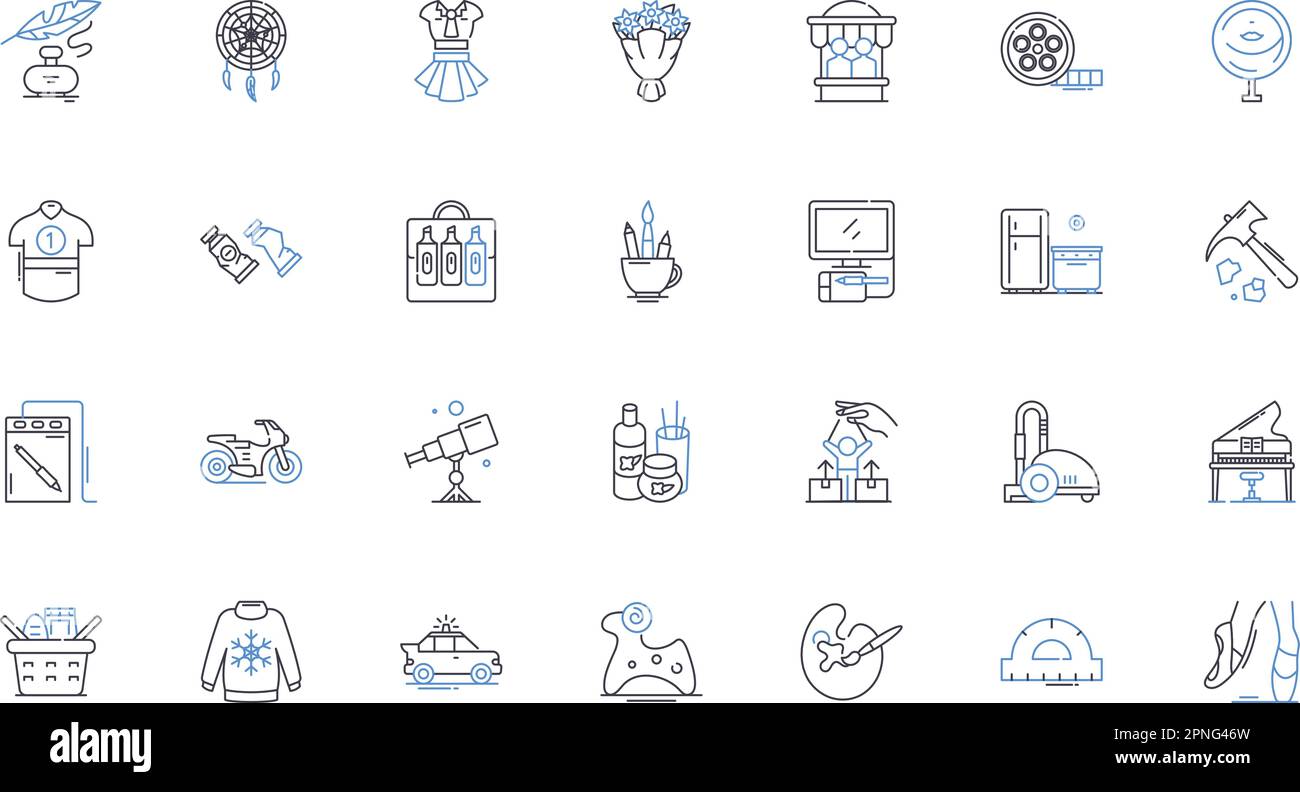 Hospitality sector line icons collection. Service, Comfort, Experience ...