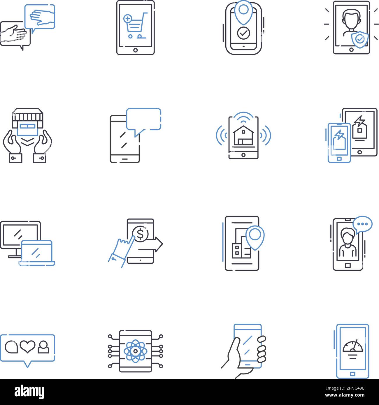 Nerk Security Line Icons Collection Encryption Firewall Cybercrime Biometrics Surveillance
