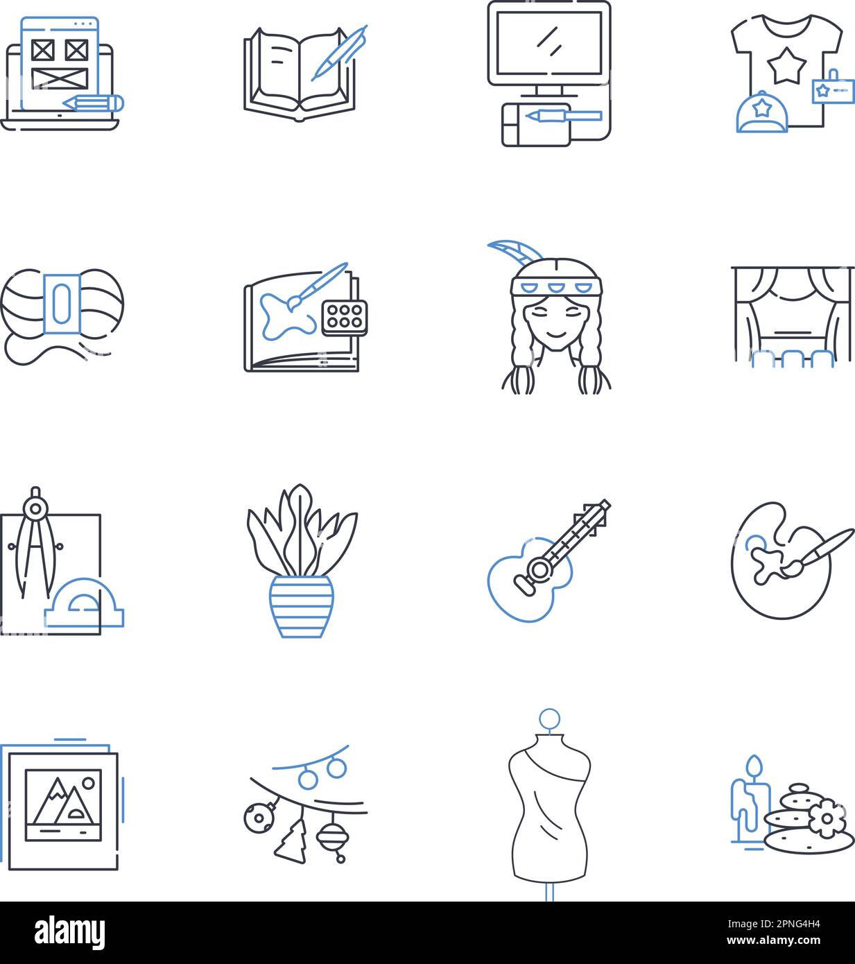 Practical Application Line Icons Collection Utilitarianism Pragmatism Feasibility Efficiency