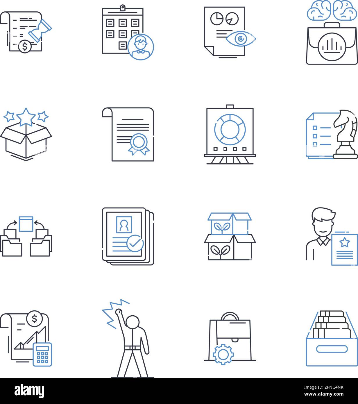 Document Control Line Icons Collection Administration Archiving Authorization Backup