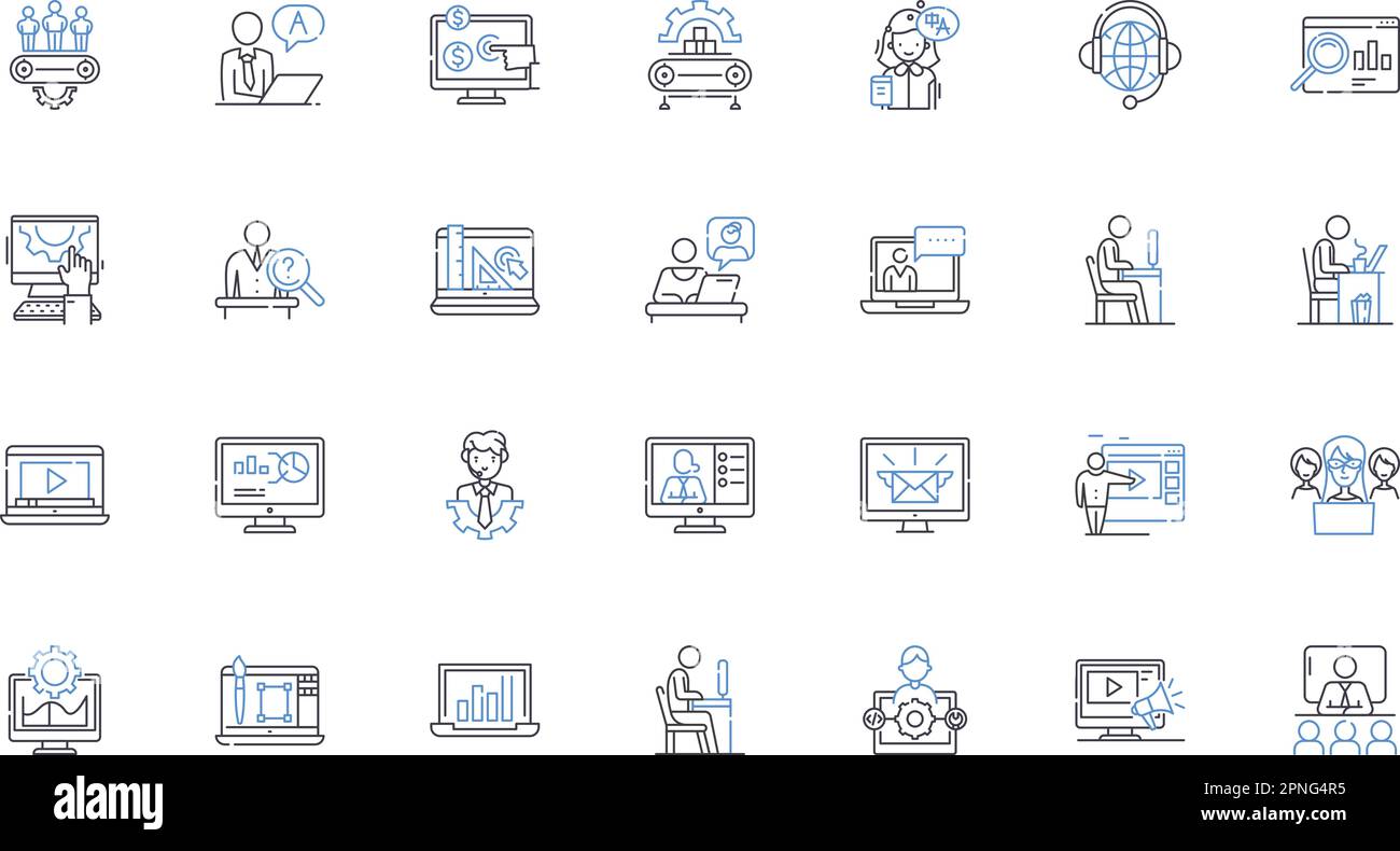 Employment Z line icons collection. Recruitment, Job, Hiring, Workforce, Career, Resume ...