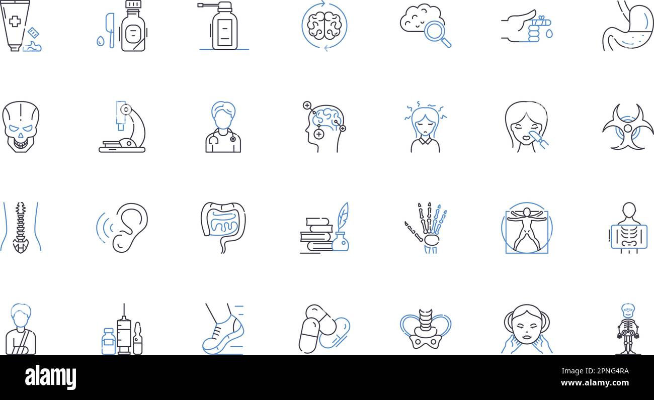 Health education line icons collection. Nutrition, Fitness, Wellness ...