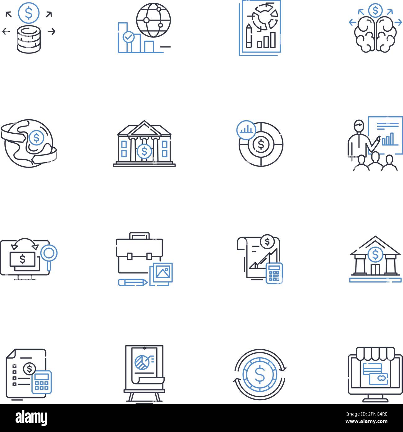 Commercialism line icons collection. Consumerism, Advertising ...