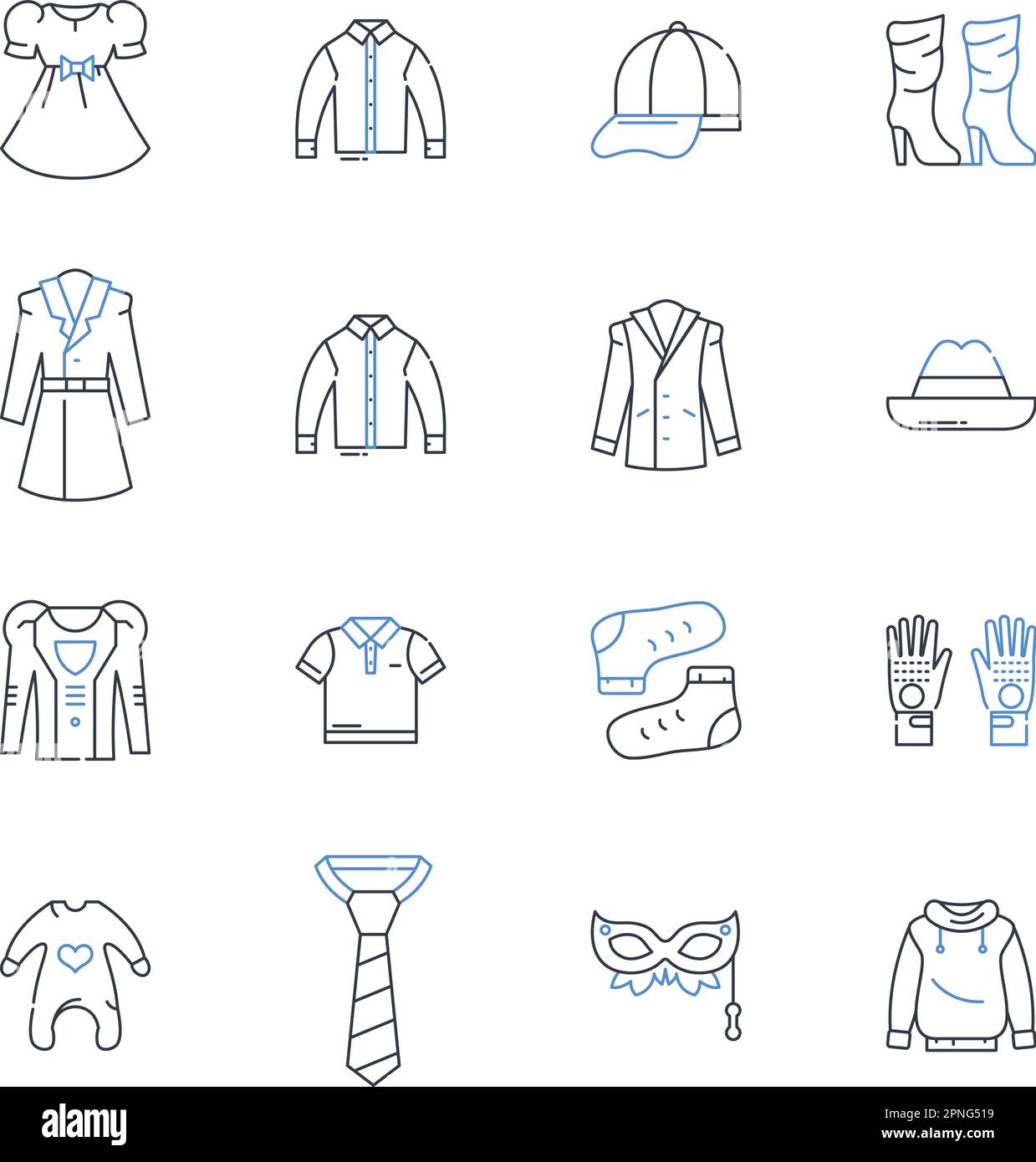 Trendy store line icons collection. Fashionable, Chic, Contemporary ...