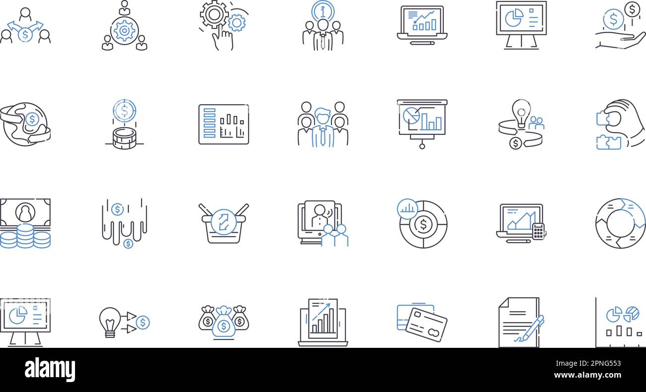 mtary management line icons collection. Strategy, Leadership ... mtary management line icons collection. Strategy, Leadership ...
