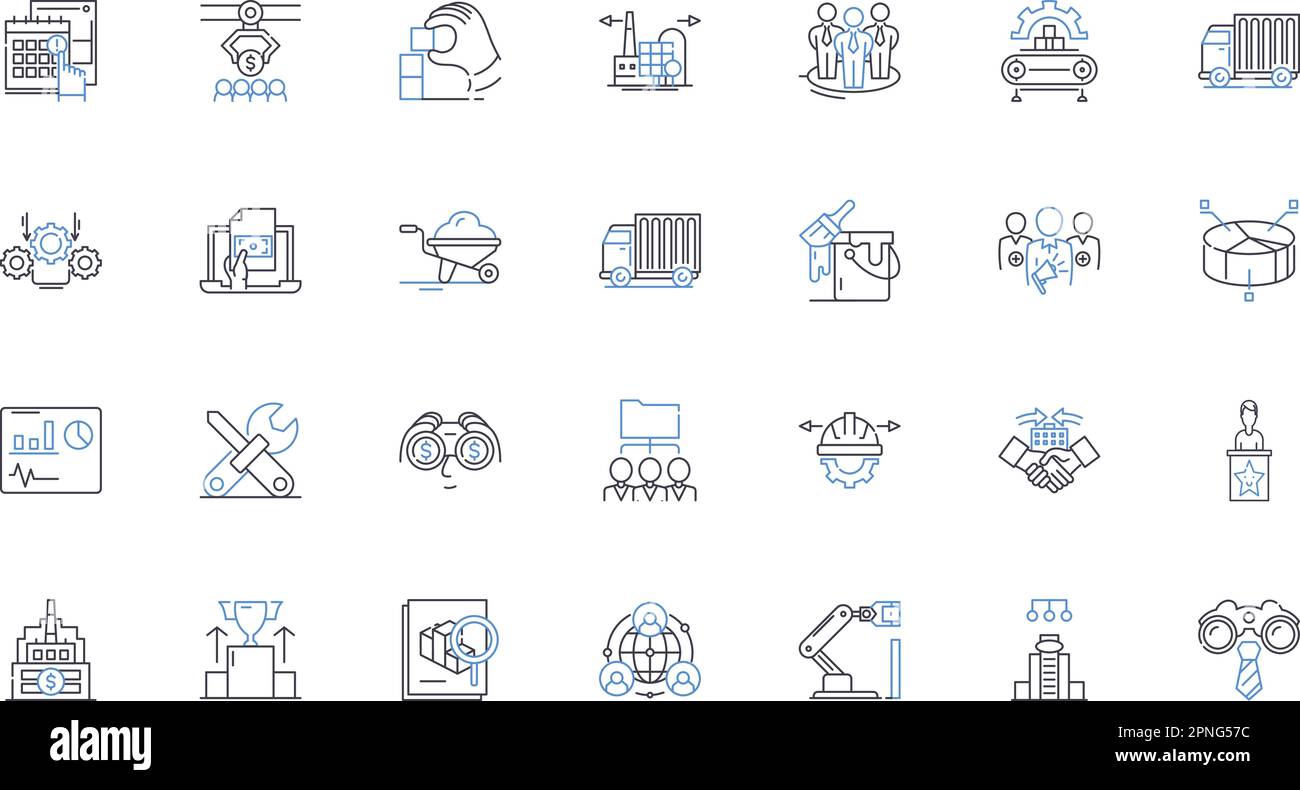 Development cycle line icons collection. Planning, Design, Coding ... Development cycle line icons collection. Planning, Design, Coding ...