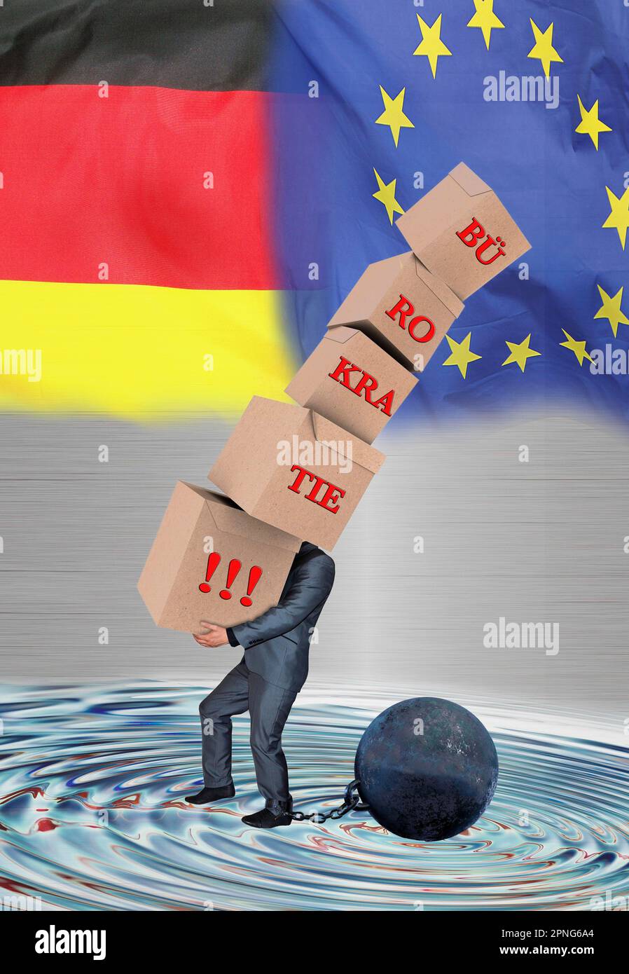 Symbolic image, federal German bureaucracy, EU bureaucracy, inefficient ...