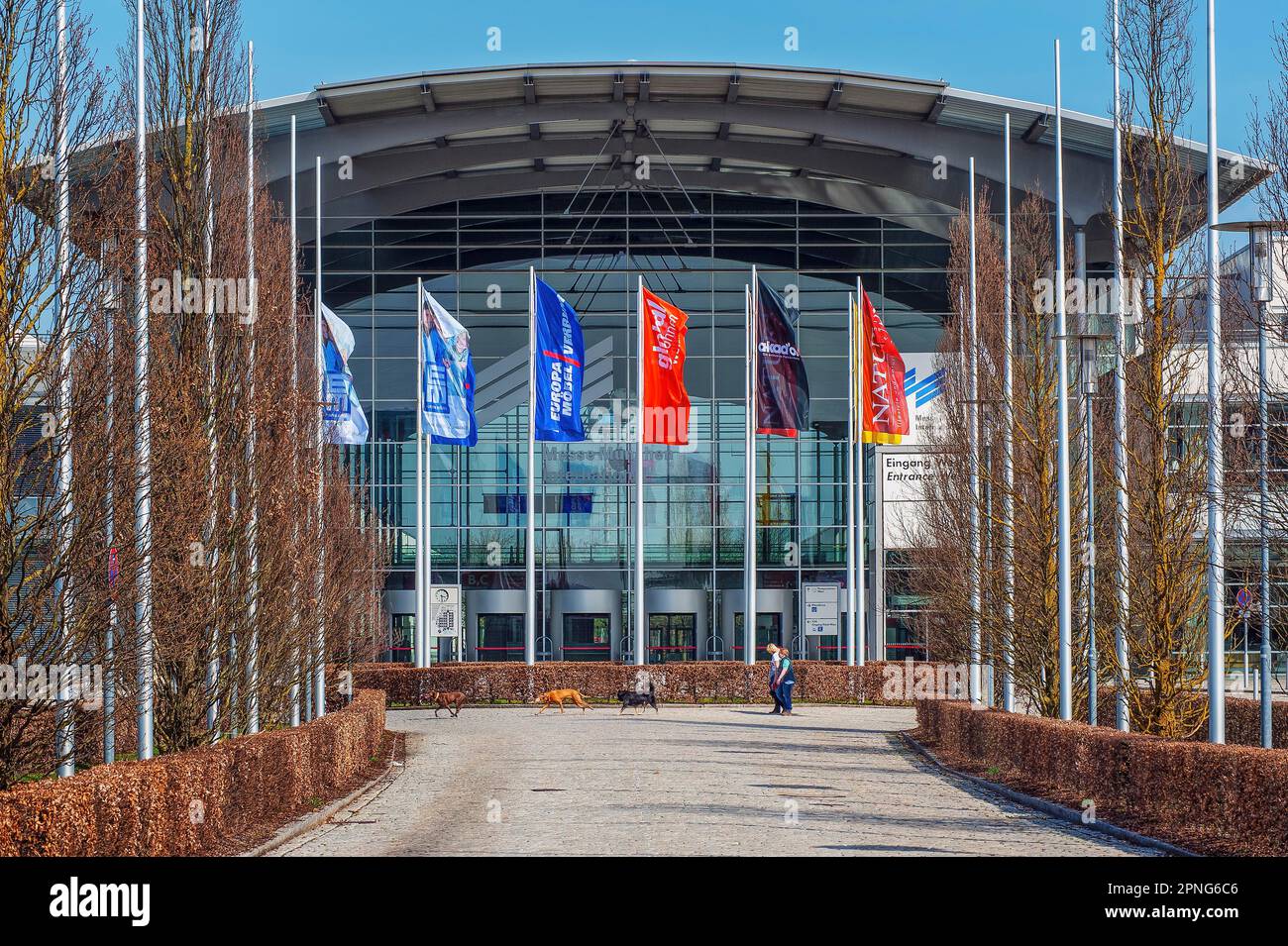 New Munich Trade Fair Centre, Main Entrance West, Munich, Bavaria ...