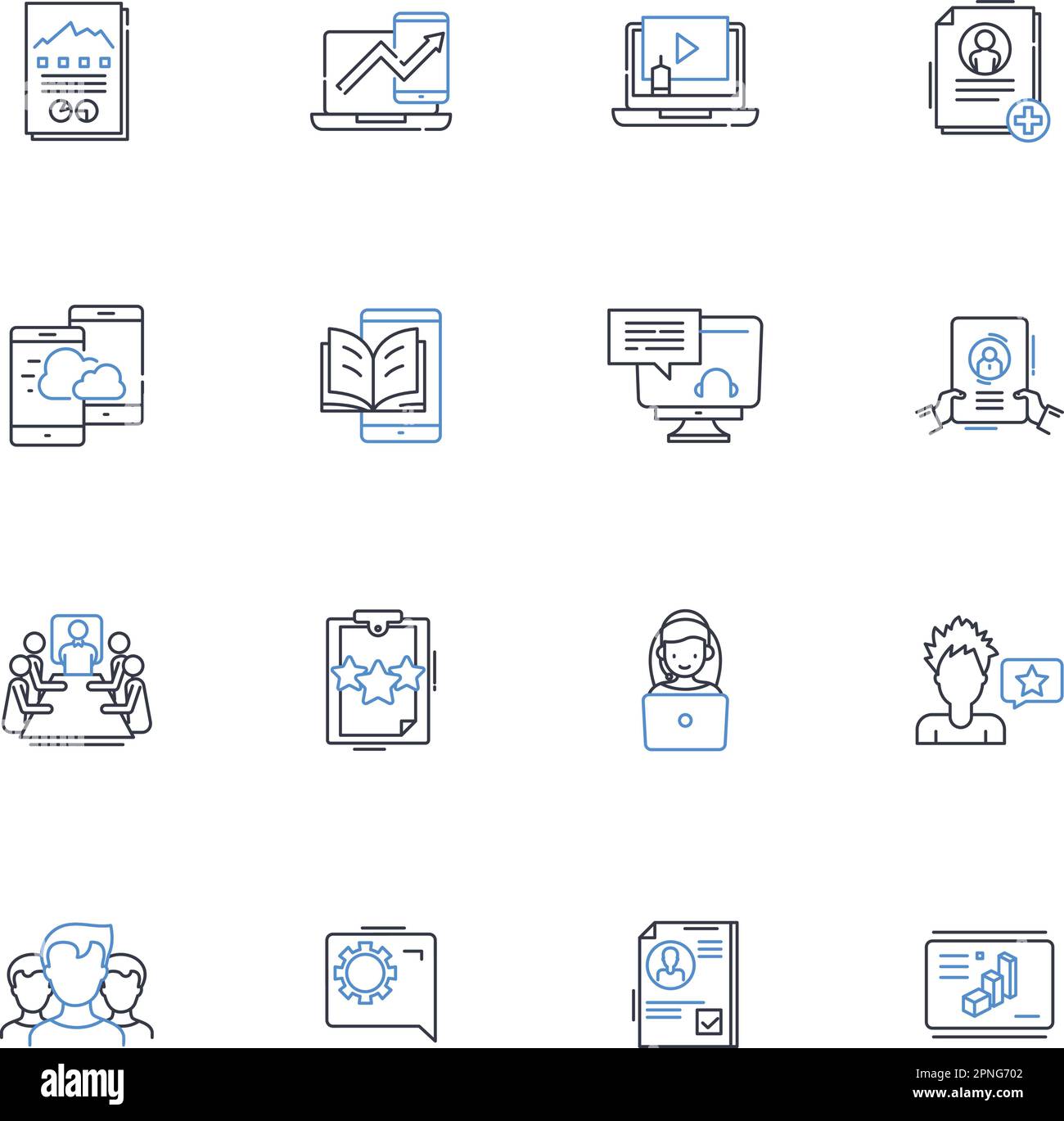 Mind mapping line icons collection. Visualization, Creativity, Innovation, Brainstorming ...
