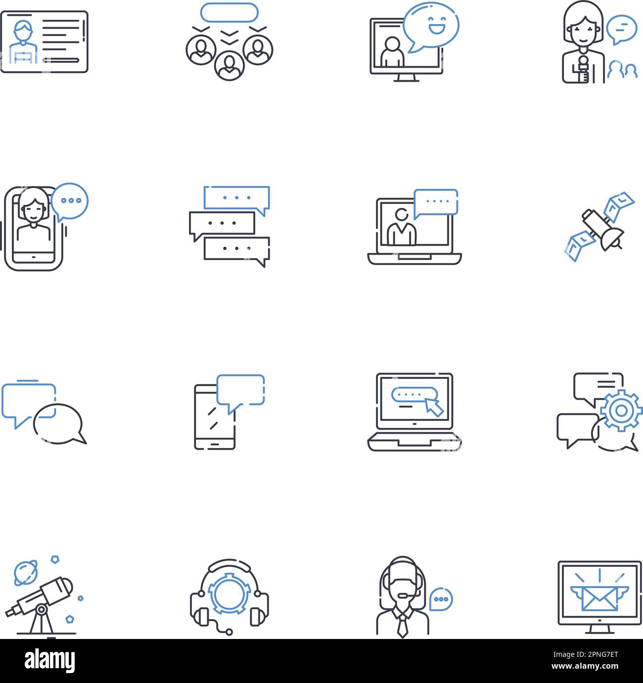 Response line icons collection. React, Answer, Feedback, Acknowledge ... Response line icons collection. React, Answer, Feedback, Acknowledge ...