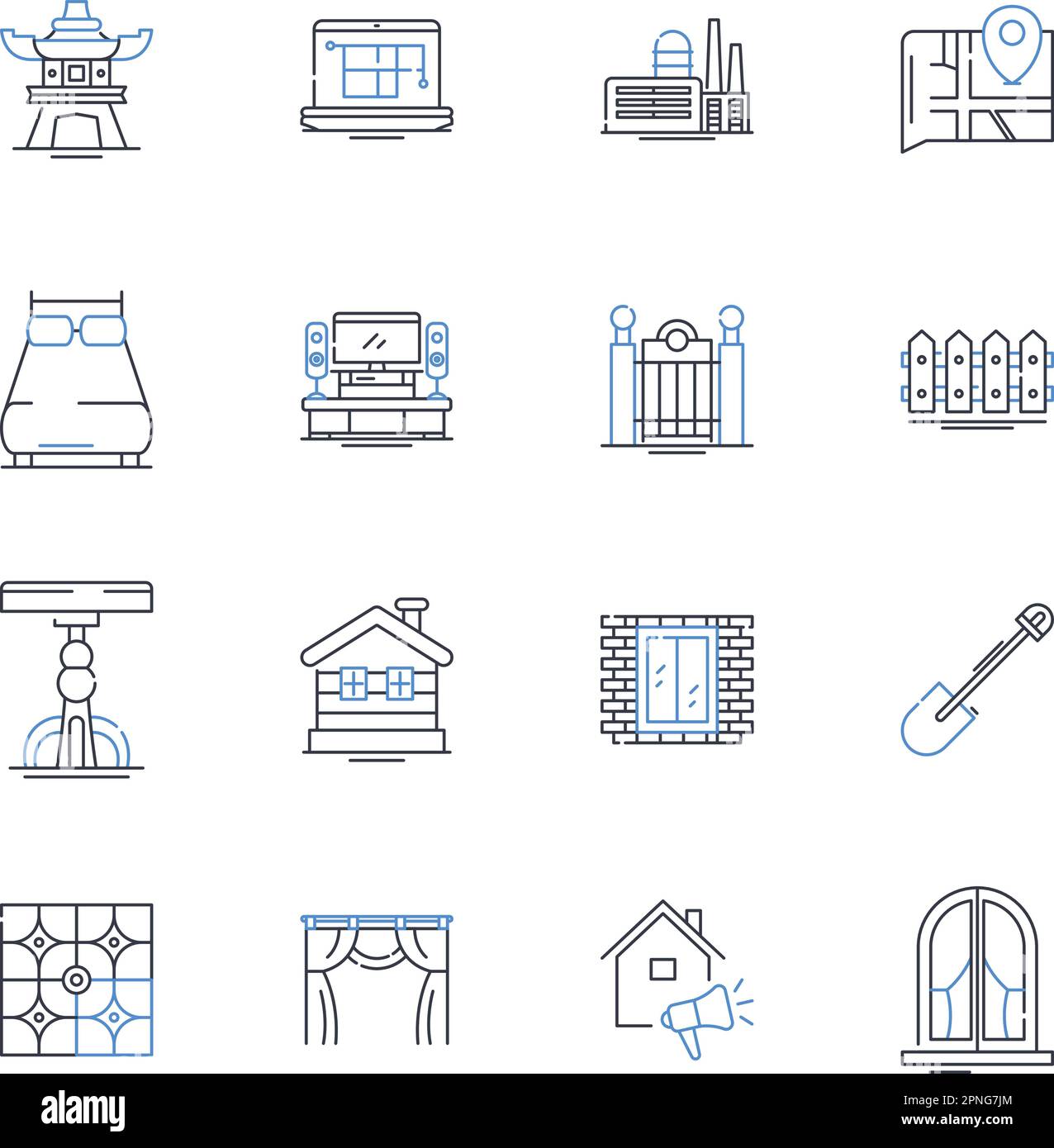 Acoustical design line icons collection. Soundproofing, Absorption ... Acoustical design line icons collection. Soundproofing, Absorption ...