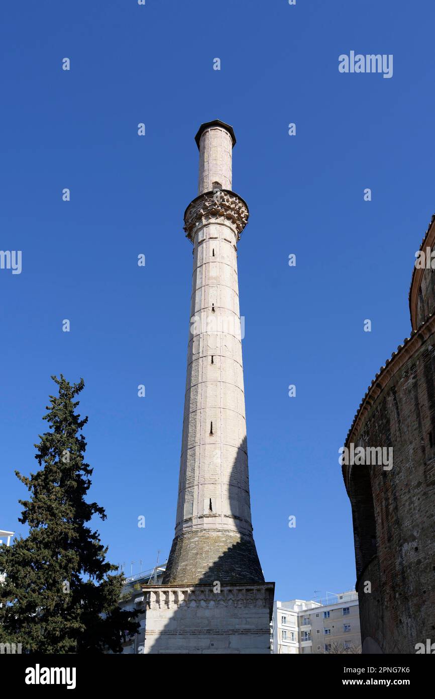 Rotunda of Galerius, Minaret, Agios Pavlos, Thessaloniki, Greece Stock ...